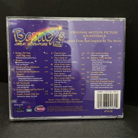 Barneys Great Adventure The Movie Cd Original Motion Picture