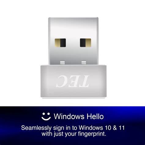 Tec Securetouch Te Fpa3 Mc Usb Fingerprint Passkey Reader Windows 1110 Hello Ebay