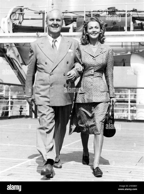 American Film Star Carole Landis And Radio Star Carroll Levis On The