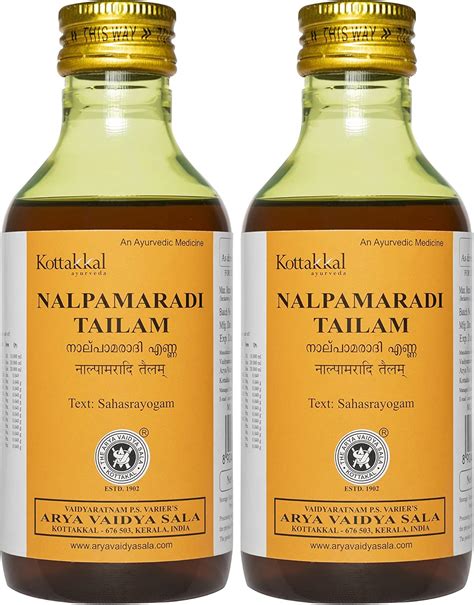Kottakkal Ayurveda Nalpamaradi Tailam Oil 200 Ml For Hair And Skin