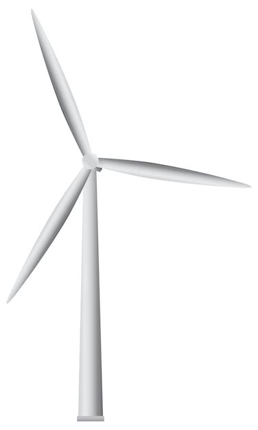 Premium Vector Modern Wind Turbine Converts Wind Energy Into