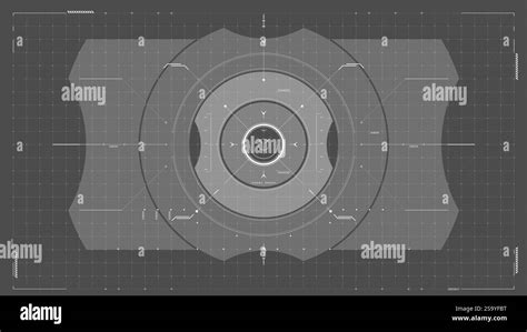 Sci Fi Fui Ui Futuristic Ui Gui Hud Ready To Animate Stock Vector