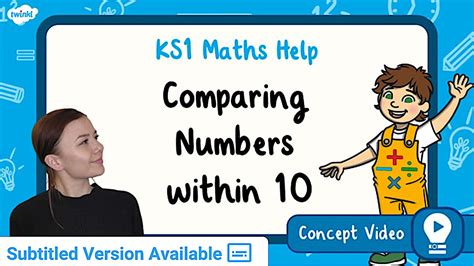 👉 Comparing Numbers Within 10 Ks1 Maths Concept Video