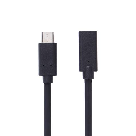 Jual SOONHUA Kabel Ekstension USB Type C Male Ke USB Type C Female 1 Meter 8196 Black Di
