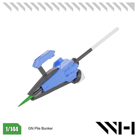 Gn Pile Bunker 3d Printed 1144 Mecha Weapon Etsy