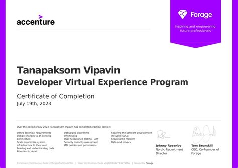 Developer Forage Virtualexperienceprogram Accenture Tanapaksorn