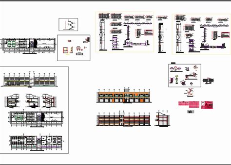 Escuela De Dos Niveles En Autocad Descargar Cad 134 Mb Bibliocad