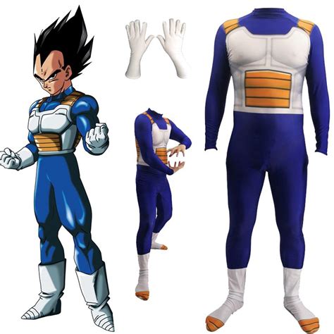 Japan Anime Dragon Ball Z Vegeta Jumpsuit Cosplay Costume Zentai Suit
