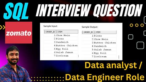 Sql Interview Question For Data Engineer Data Analyst Medium Level