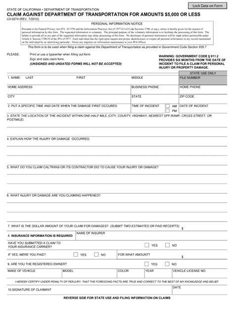 Caltrans Forms And Templates Zolatemplates