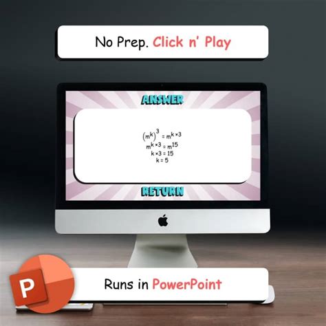 Power Rule Of Exponents Bump Math Game No Prep Algebra 1 Review Activity