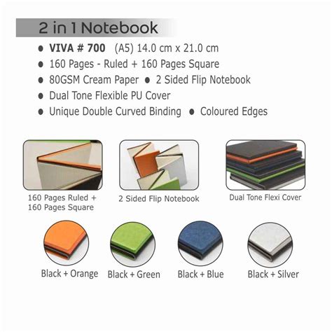 Viva 2 In 1 Notebook Journal
