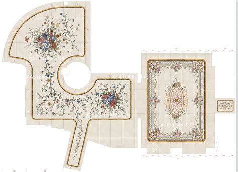 Custom Tile Inlay And Floor Inlay Design For A High End Clubhouse In The U S