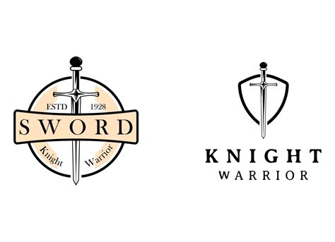 Sword Knight Logo Design Knight Empire Vector Logo 23129873 Vector Art
