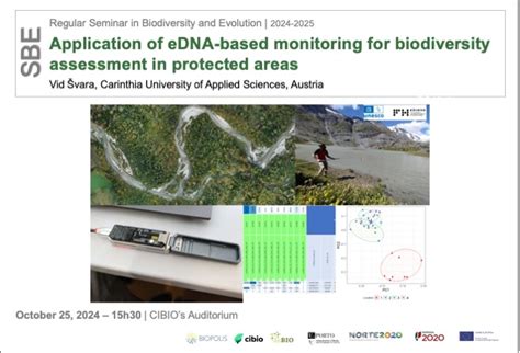 Application Of Edna Based Monitoring For Biodiversity Assessment In Protected Areas Events Cibio