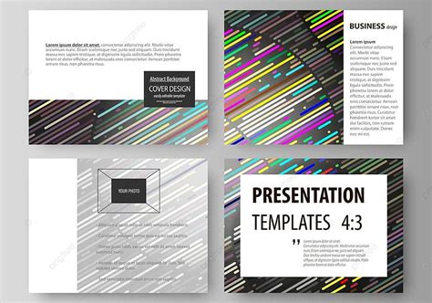 Set Of Business Templates For Presentation Slides Brochure Template