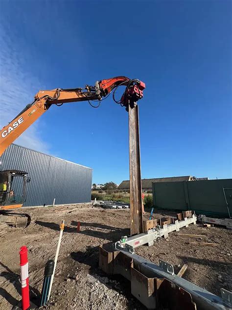 Sheet Piling Contractors Central Coast Goodman Drilling And Piling Services