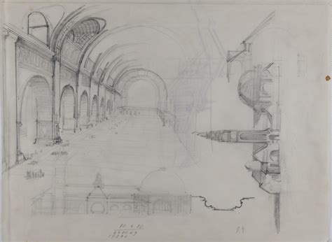Lot Adolf Hitler Architectural Sketch