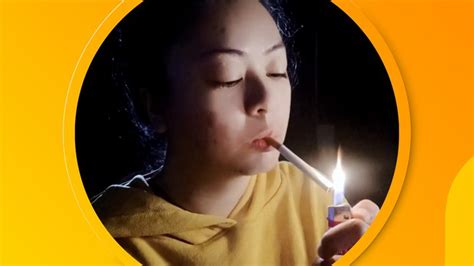 My New Smoking Style Double Snap Vs 2 No Audio Close Up Smoking Cork Cigarette Smoking