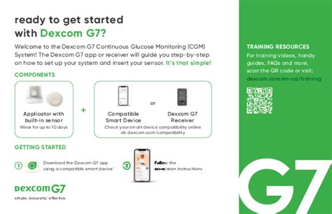 Dexcom G7 Continuous Glucose Monitoring System User Guide