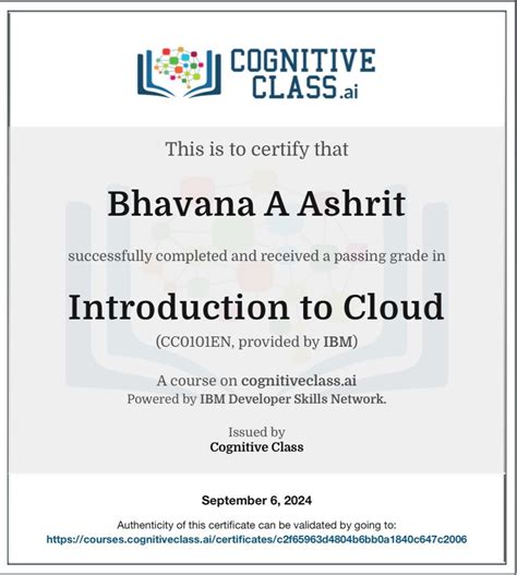 Bhavana Ashrit On Linkedin Ibm Cloudcomputing Cognitiveclass Ai