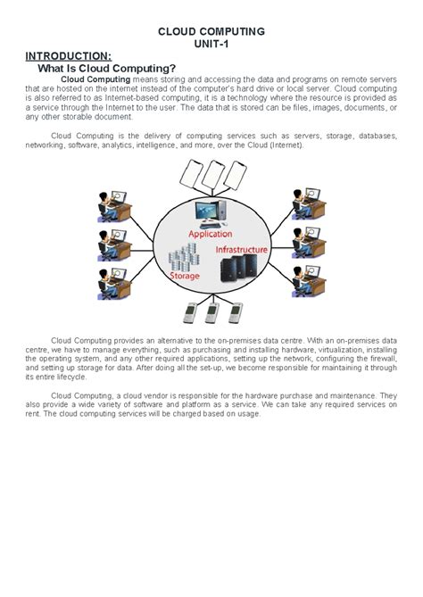 Cloud Computing Good Cloud Computing Unit Introduction What Is