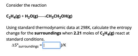 Solved Consider The Reaction Fe3o4 S 4h2 G →3fe S 4h2o G