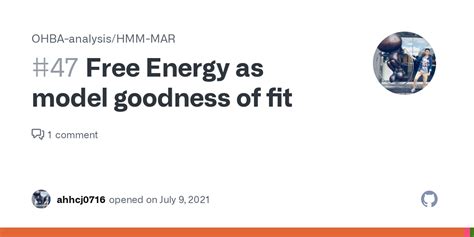Free Energy As Model Goodness Of Fit · Issue 47 · Ohba Analysishmm Mar · Github