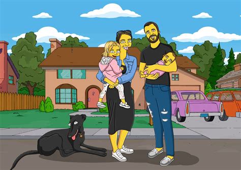 Custom Simpsons Portrait Make Me Cartoon