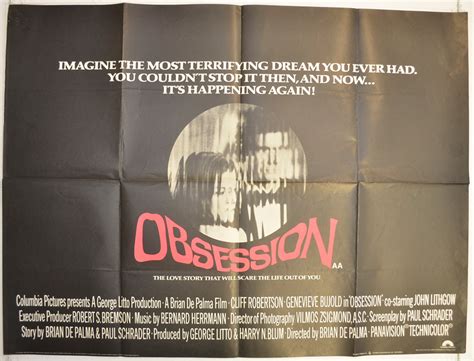 “obsession” Original British Quad Poster Film Poster Movie Poster Pastposters