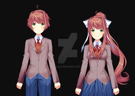 Ddlc Monika Genderbend Rule 63 By Rall245 On Deviantart