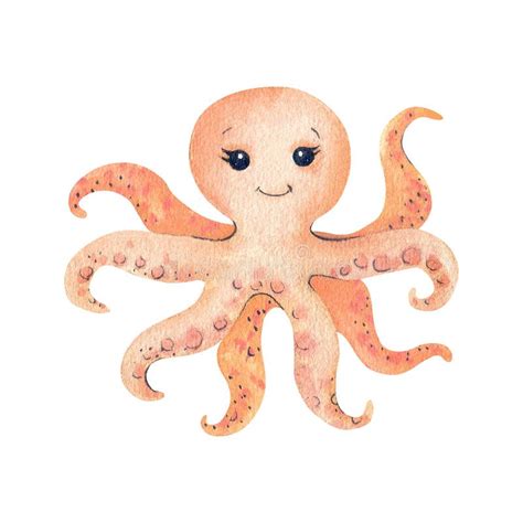 Cute Personage Sea Creature Stock Illustrations 341 Cute Personage