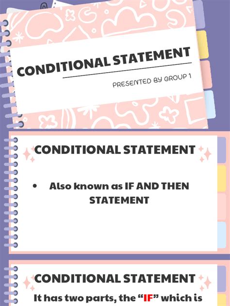 Conditional Statement Pdf