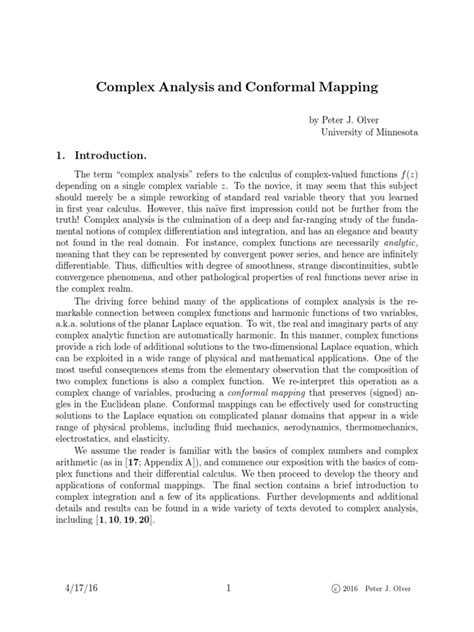 Complex Analysis For Advanced Learners Pdf Complex Number Complex