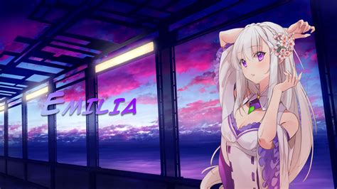 Wallpaper Emilia 1 By Captainkritzz On Deviantart