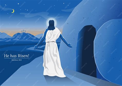 Premium Vector Resurrection Of Jesus Christ