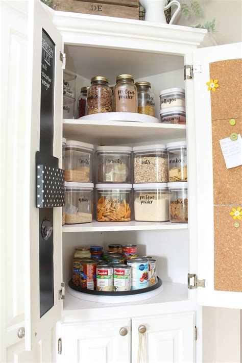 Kitchen Cabinet Food Organization Ideas