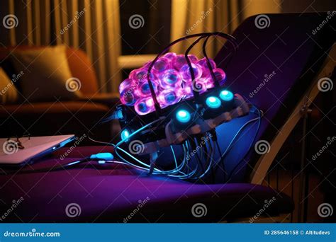 Neuromodulation Device Charging On A Wireless Pad Royalty Free Stock