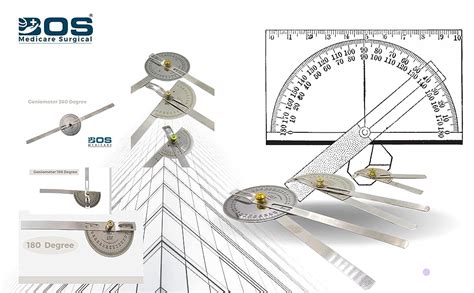 Hcg Health Cure Generation Goniometer Protector Set 180 Degree 360