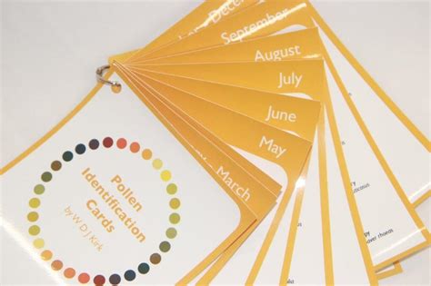 Pollen Identification Cards Burkes Bee Supplies