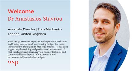 Pier L Chiti On Linkedin We Are Delighted To Welcome Anastasios Stavrou To Our Rock Engineering