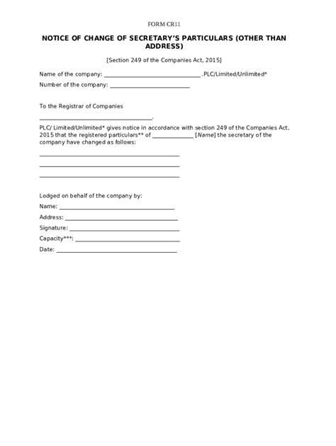 Registrar Of Companies Mauritius Downloadable S Doc Template Pdffiller