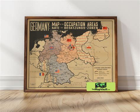 Germany Occupation Zones Map World War Ii Themapvault
