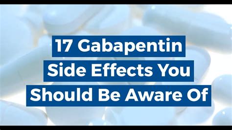 Gabapentin Side Effects