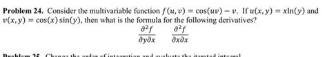 Solved Problem 24 Consider The Multivariable Function Fu