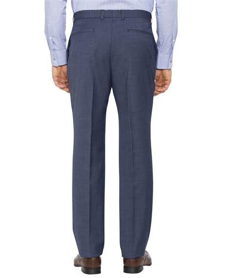 Mtps51 Mens Slim Fit Wool Blend Trousers David Marcs