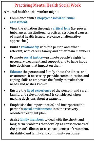 Mental Health Social Work