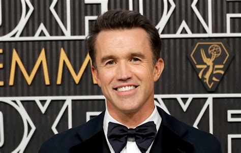 Rob Mcelhenney Watches Nfl Game At The Emmy Awards