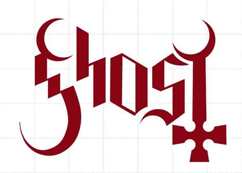 Ghost Band Logo Decal Sticker Ghost Bc Nameless Ghoul Etsy Uk