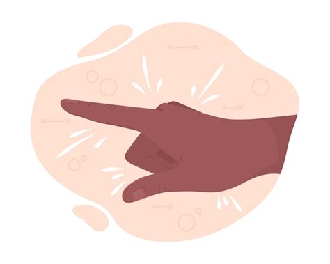 Premium Vector Index Finger 2d Vector Isolated Illustration